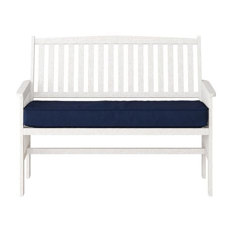 Click here for Corliving Miramar Hardwood Outdoor Bench White/Nav... prices