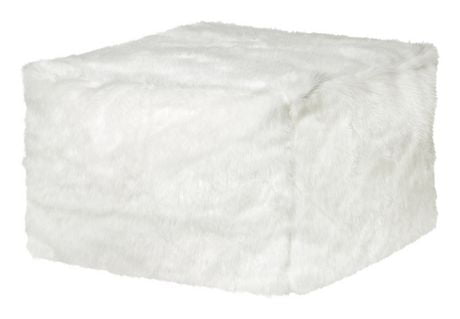Click here for Sitting Point Loft Winterfell White Ottoman White prices