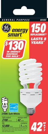 GE Lighting Canada Energy Smart 42W Spiral CFL Bulbs | Walmart Canada