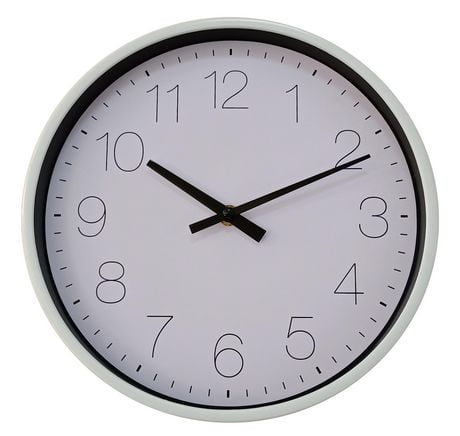 Click here for Homeaccent White Dial Plastic Clock 10 White 10 In prices