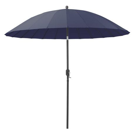 Click here for Corliving Garden Parasol Patio Umbrella Navy Blue prices