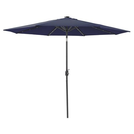 Click here for Corliving Led Light Patio Umbrella Navy Blue prices