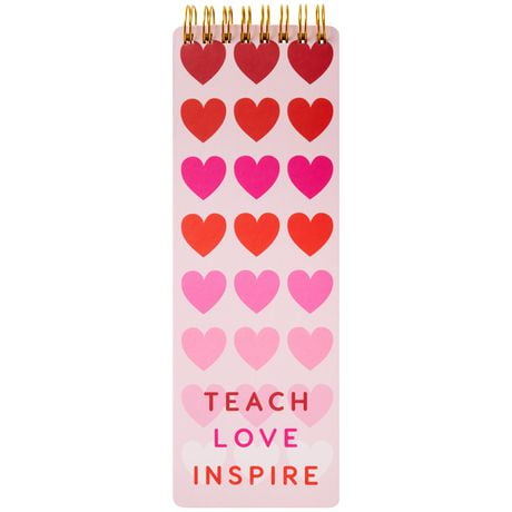 Way to Celebrate! Teach Love Inspire Notebook, 8.5" x 0.01" x 3 ...