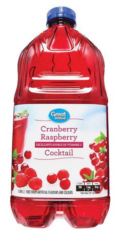 Great Value Raspberry Cranberry Cocktail | Walmart Canada
