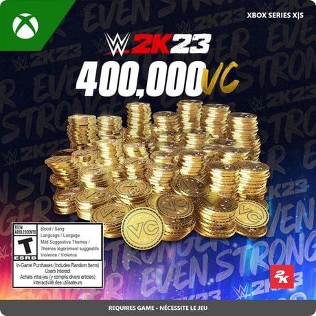 WWE 2K23: 400,000 Virtual Currency Pack - Xbox Series X|S [Digital Code ...