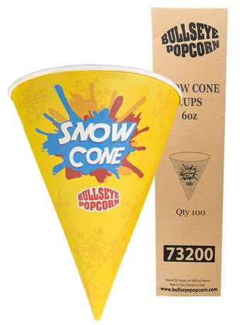 Pack of 100 Cones 6oz for Snow Cone | Walmart Canada