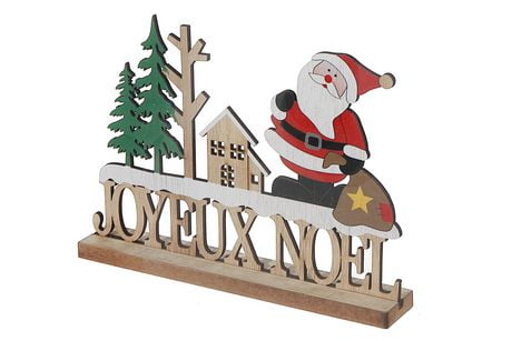 Wooden Joyeux Noel With Santa Stand - Walmart.ca