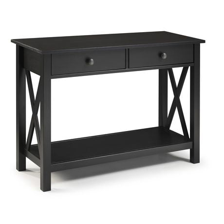 Click here for Linon Draycott Console Table Black Natural # prices