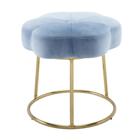 Click here for Linon Sabine Accent Vanity Stool Blue Black # prices