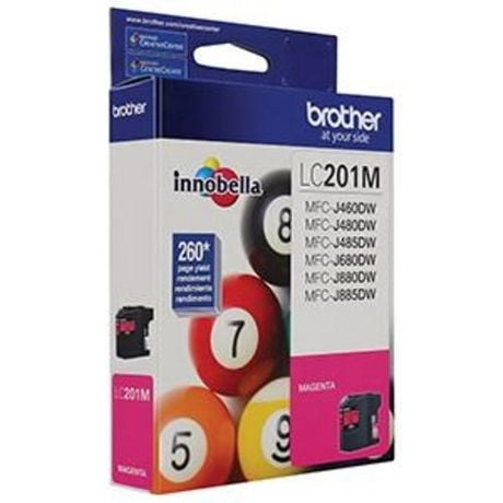 Brother LC201 High Yield Ink Cartridge, Magenta (LC201MS) - Walmart.ca
