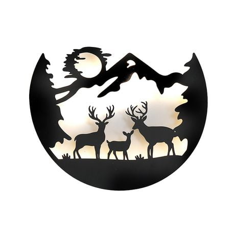 Led Metal Laser Cut Scene Reindeer - Walmart.ca