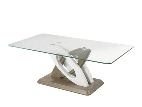 Click here for Brassex Inc Donatello Coffee Table  Brown/Cream Br... prices
