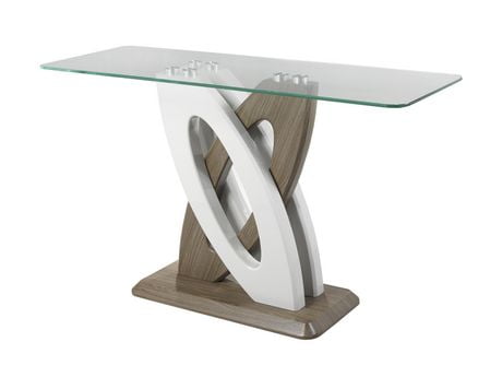 Click here for Brassex Inc Donatello Sofa Table  Brown/Cream Brow... prices