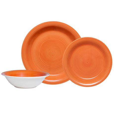 Click here for Safdie & Co. Dinnerset 12Pc Stoneware Tangerine Or... prices