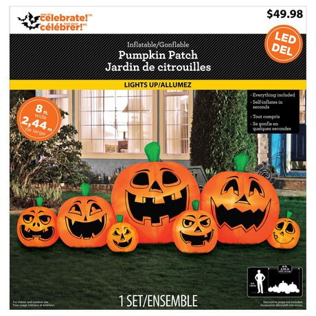 8.5` INFLATABLE PUMPKIN PATCH | Walmart Canada