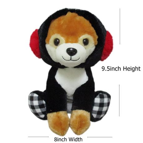 9.5 inch Plush Black Dog, Plush Black Dog - Walmart.ca