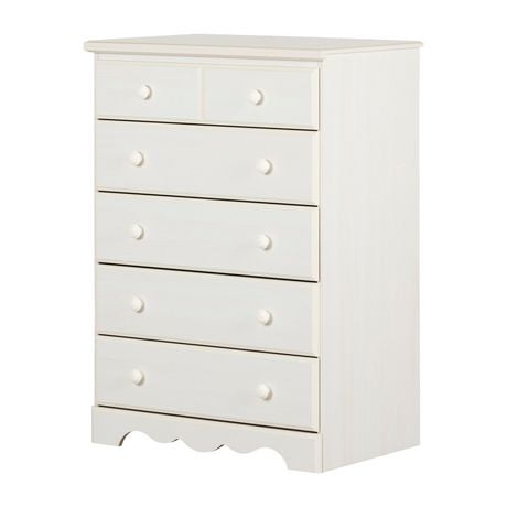 Click here for South Shore Summer Breeze 5-Drawer Chest White Twi... prices