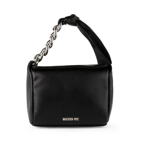 Madden NYC Fold Over Chain Top Handle, Black Fold Over Chain Top Handle ...