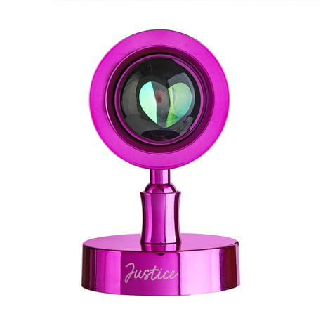 Justice Mini LED Projection Lamp, Pink, This Justice projection lamp ...