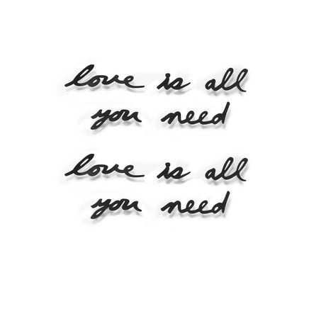 Click here for Umbra Mantra Love Wall Decor Black Black prices