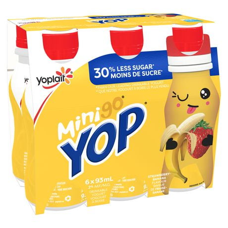 Minigo by Yoplait Incredibles 2 Banana/Strawberry Flavour Drinkable ...