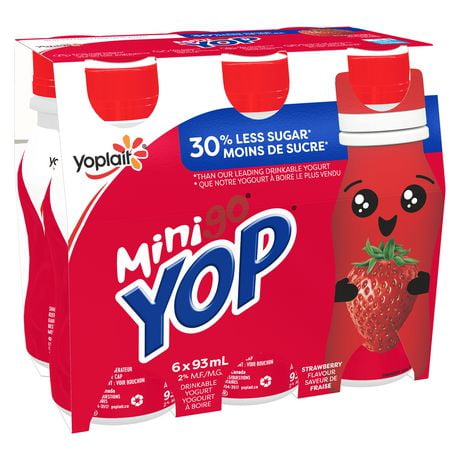 Mini Yop by Yoplait Strawberry Flavour Drinkable Yogurt | Walmart Canada