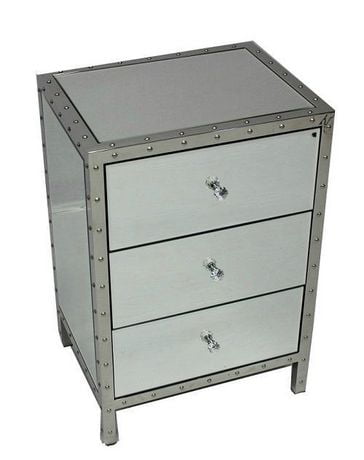 Click here for Plata D Cor Import Inc Sicom Nightstand Silver prices
