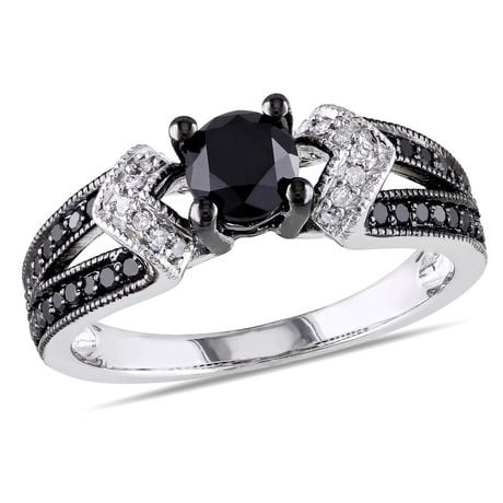 Click here for Asteria 1 Carat T. W. Black And White Diamond Ster... prices