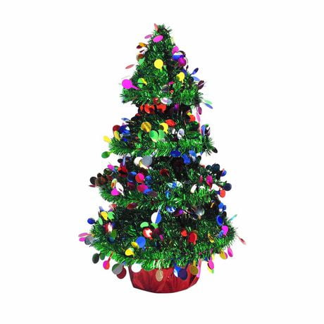 Holiday Time Tinsel Table Top Tree | Walmart Canada