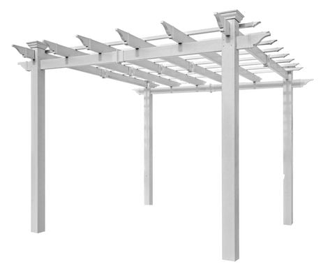Click here for Vita Mirage Pergola White 96In X 96In prices