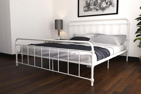 Click here for Dhp Wallace Metal Bed White King prices