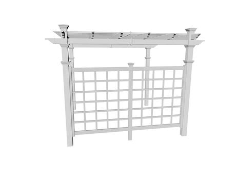 Click here for Vita The 10 Pergola Privacy Trellis White prices