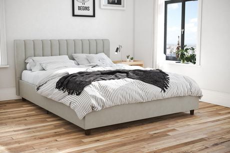 Click here for Dhp Novogratz Brittany Upholstered Bed Gray Queen prices
