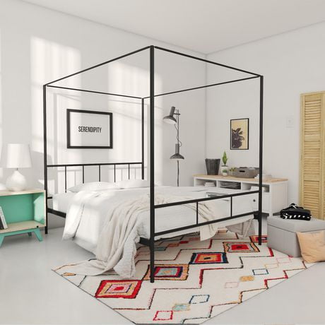 Click here for Dhp Novogratz Marion Canopy Bed Black Full prices