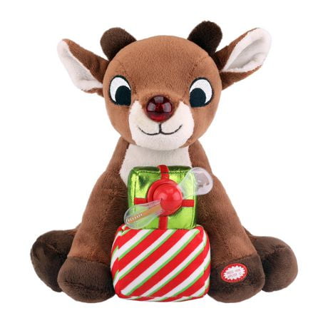 Rudolph The Red Nosed Reindeer Animated Rudolph With Message Fan Plush ...