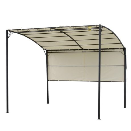 Click here for Aosom Outsunny 10X8ft Patio Metal Gazebo With Exte... prices