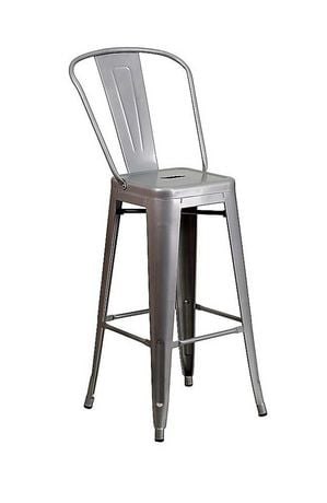 Click here for Heavenly Collection Gunmetal Metal Bar Stool Gunme... prices