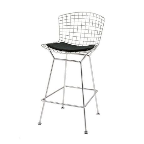 Click here for Heavenly Collection Black Metal Counter Stool Chro... prices