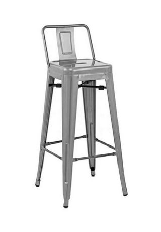 Click here for Heavenly Collection Gunmetal Metal Bar Stool Gunme... prices