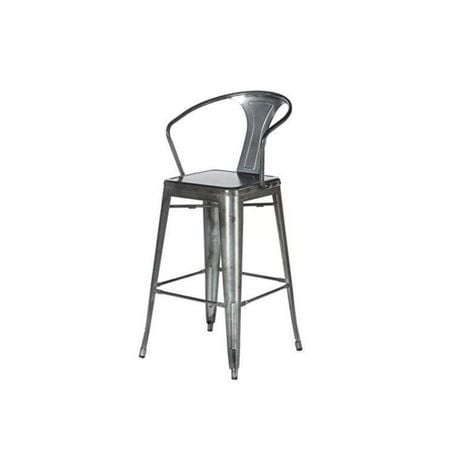 Click here for Heavenly Collection Gunmetal Arm Metal Bar Stool G... prices