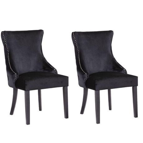 Storm Dining chair Set of 2- Classic Classy Modern Comfortable Velvet ...