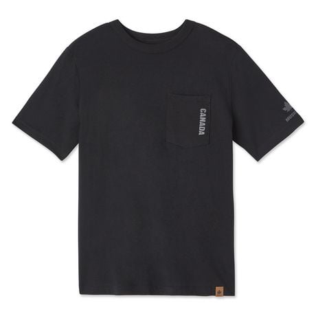 Click here for Canadiana Boys Crew Neckline City Tee Black3 L prices