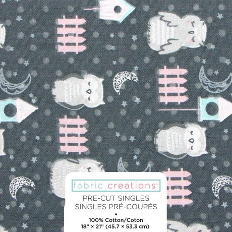 Click here for Fabric Creations Black With Grey Sleepy Nighttime... prices