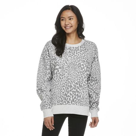 George Women's Printed Core Oversized Fleece Sweatshirt | Walmart Canada