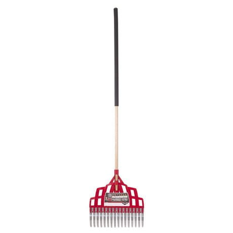 Garant GLR16SPC 16-Tine Multi-Purpose Rake, Varnished Hardwood Handle ...