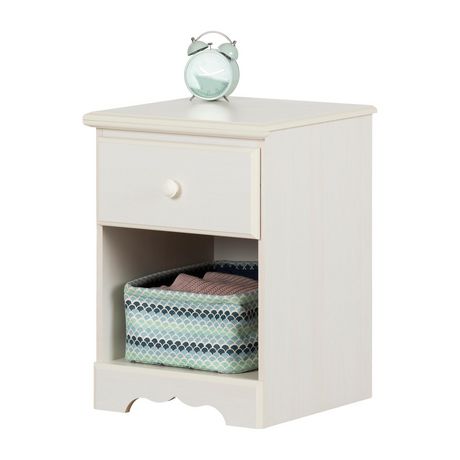 Click here for South Shore Summer Breeze 1-Drawer Night Stand Whi... prices