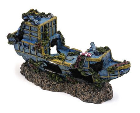 Click here for Penn-Plax Sunken Treasure Ship-Resin Blue prices
