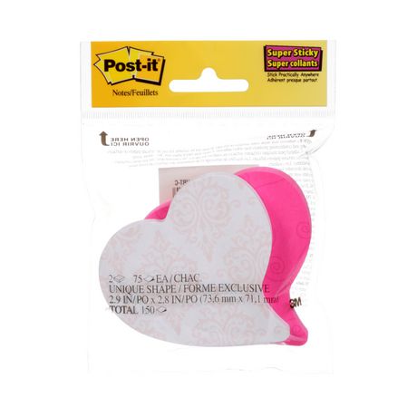 Post-it® Heart Shape Super Sticky Notes | Walmart Canada