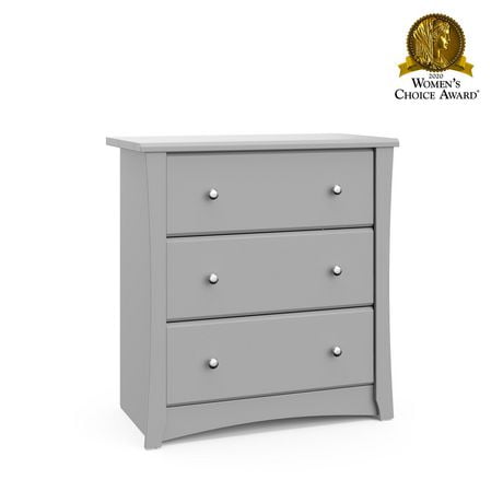 Click here for Storkcraft Crescent 3-Drawer Chest Pebble Grey prices