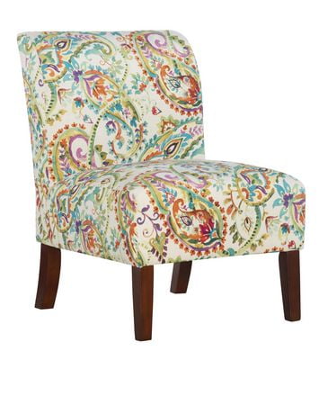 Click here for Linon Tracey Curved Back Slipper Chair Dark Walnut... prices